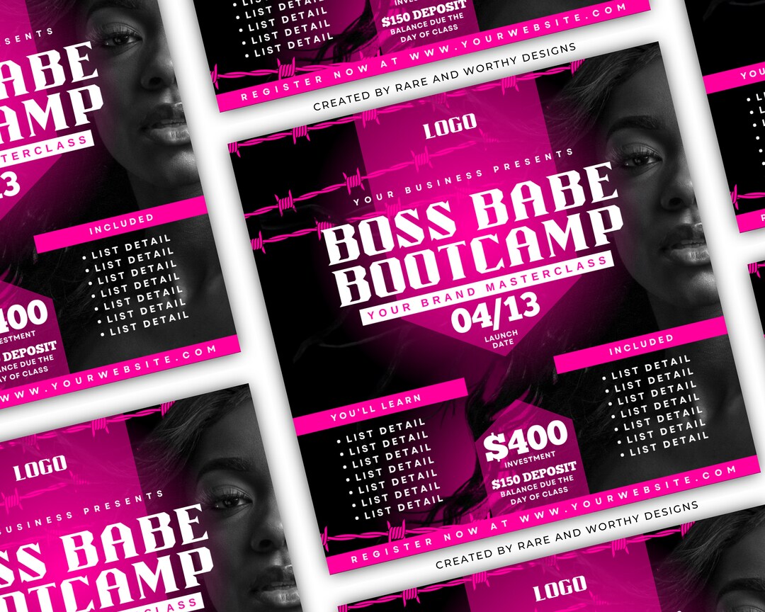 DIY Course Flyer | Canva Template | Editable Canva Flyer | Class Flyer ...