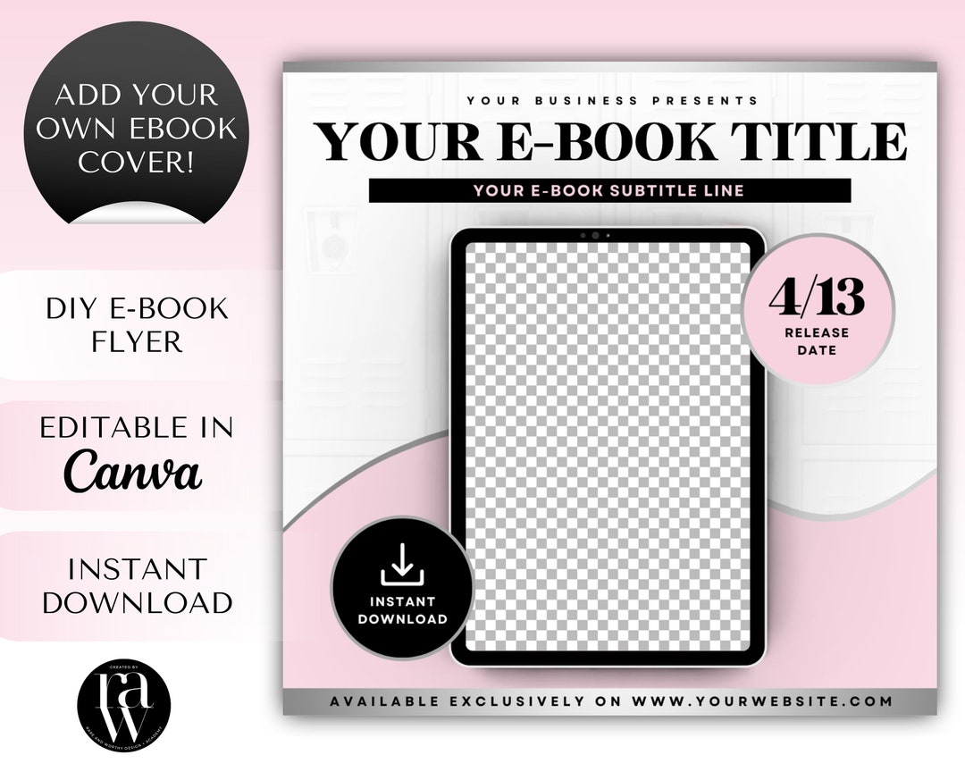 DIY E-book Flyer: Editable Canva Template - Etsy