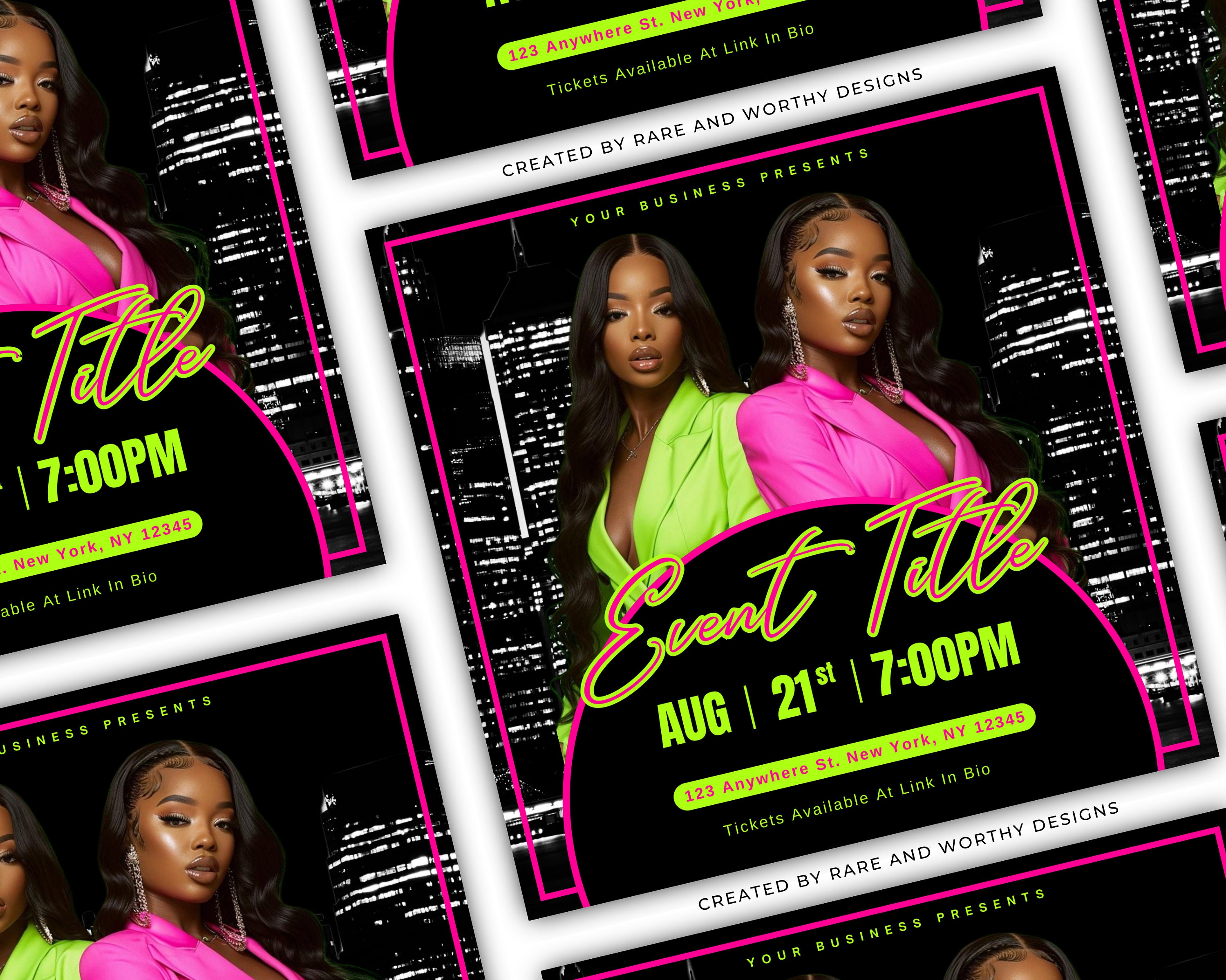 DIY Event Flyer | Canva Template | Editable Flyer | Conference Flyer ...