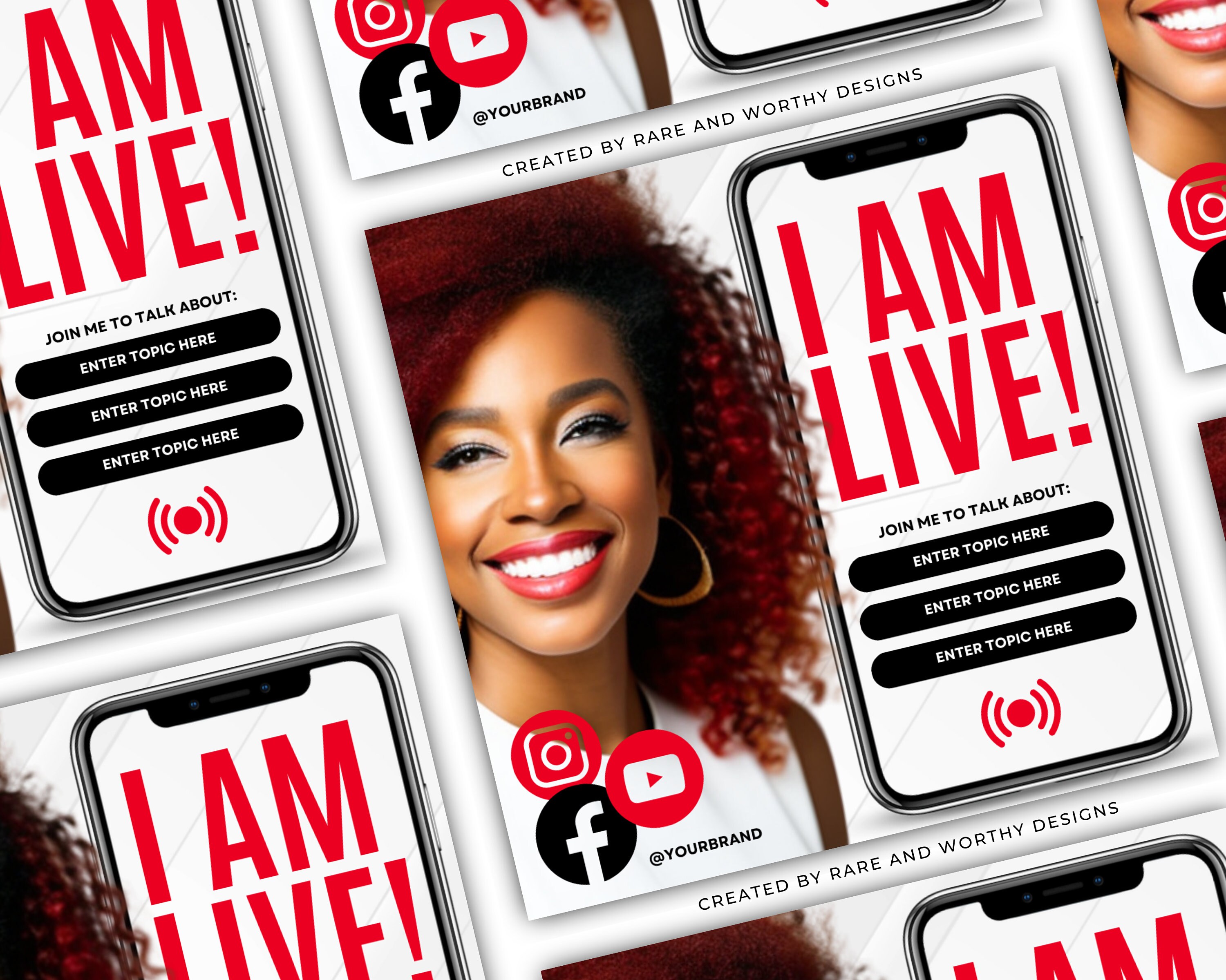 DIY Livestream Flyer | Canva Template | Editable Canva Flyer | Going ...