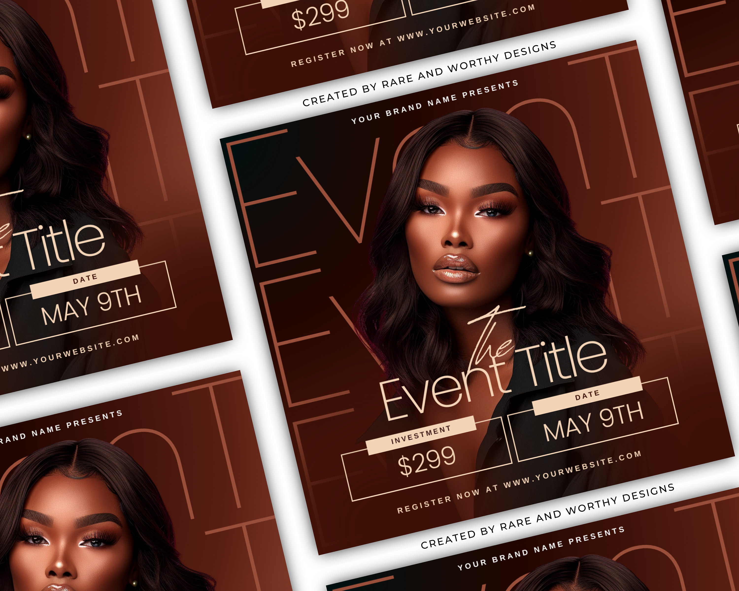 Luxury Event Flyer Template: Editable DIY Canva Design - Etsy