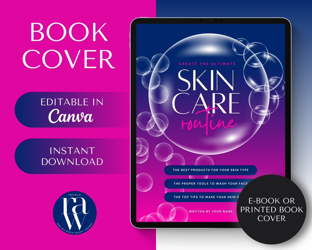 Skincare E-book Cover | Editable Book Cover | Business Coach E-book ...
