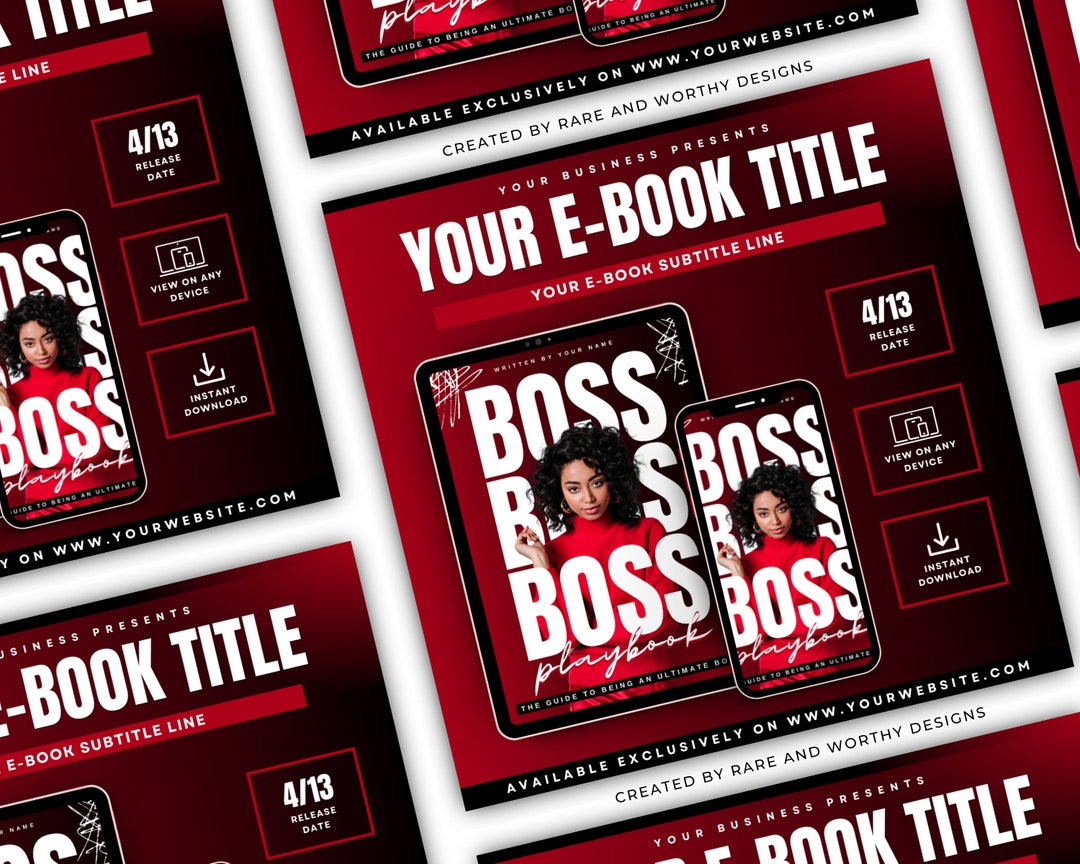 DIY E-book Flyer | Canva Template | Editable Canva Flyer | Book Flyer ...