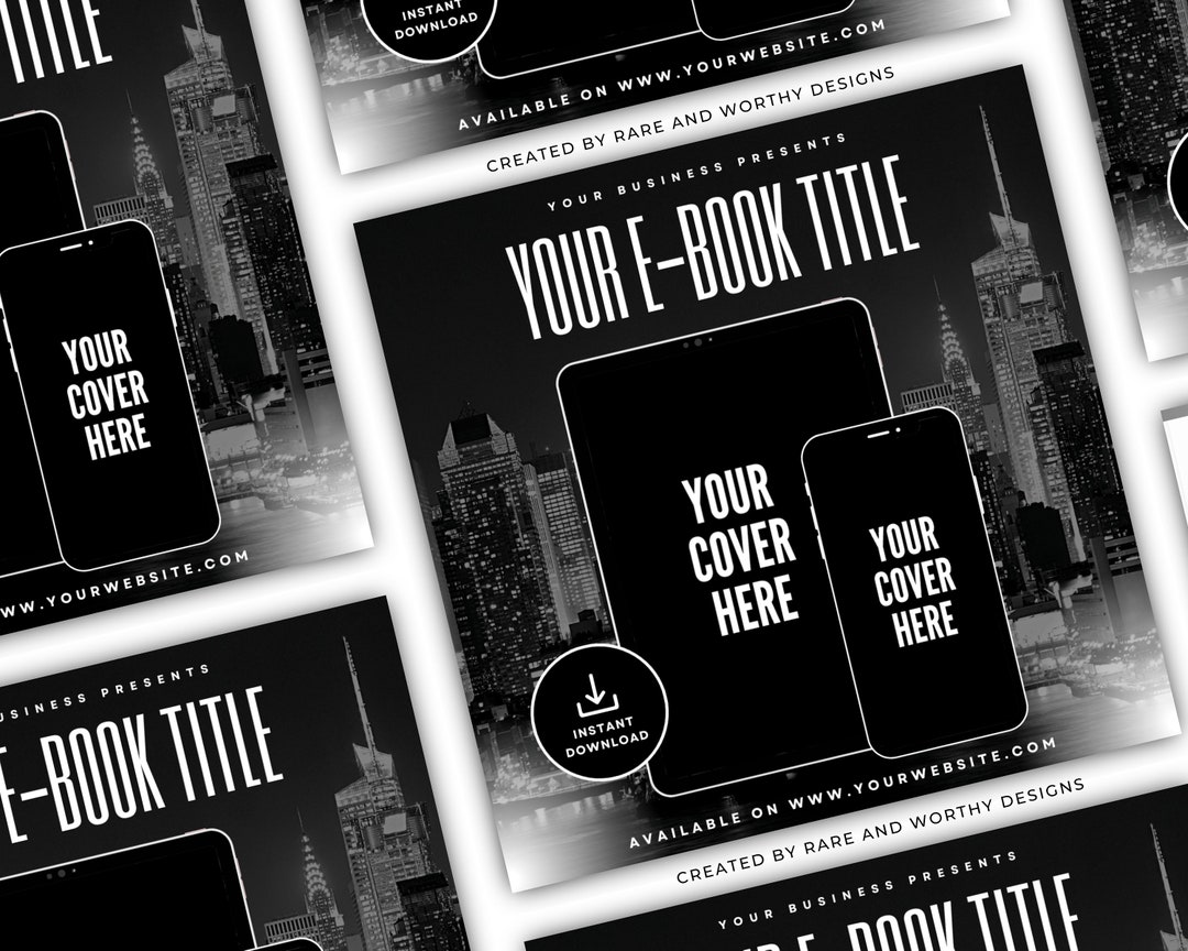 DIY E-book Flyer | Canva Template | Editable Canva Flyer | Book Flyer ...