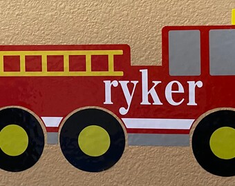 Fire Truck Vinyl | Etsy