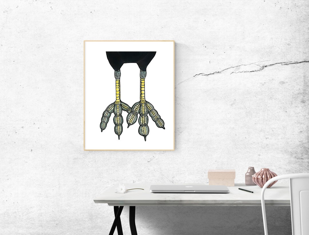 American Coot Feet Bird Wildlife Giclée Artist Print, Archival Museum ...
