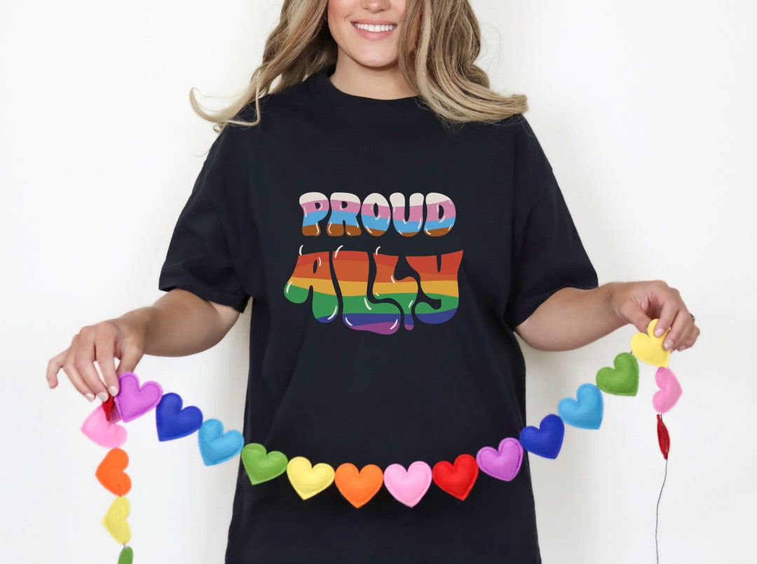 Pride Tee Shirt, Proud Ally Tee Shirt, Gay Pride Tee, Pride Festival ...