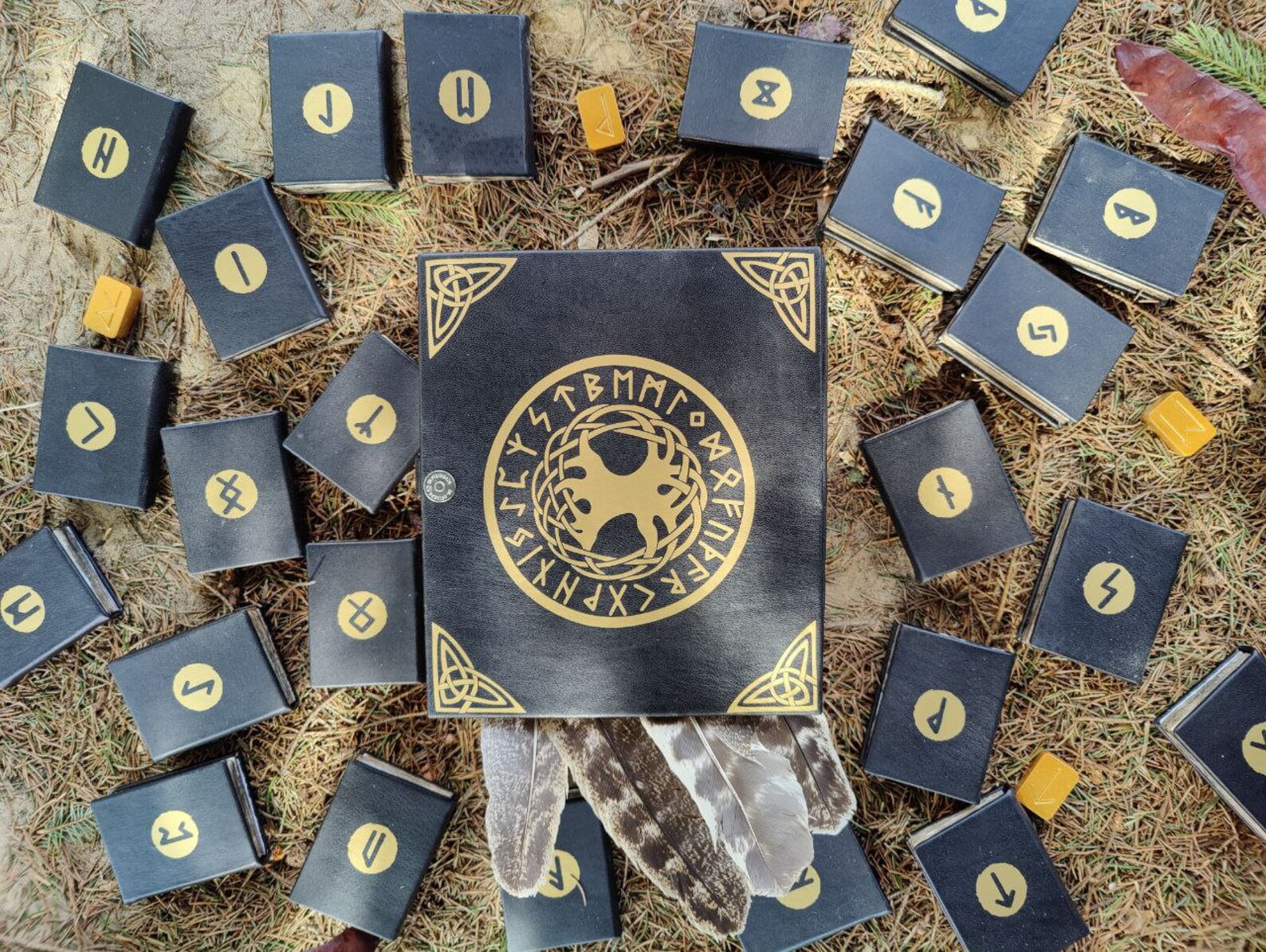 Box With Runes Set of Runes in Box Viking Runic Handmade - Etsy