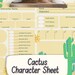 DND Dyslexia Character Sheet PDF Printable File Digital Download - Etsy