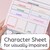DND Sweet Stuff Character Sheet PDF Printable - Etsy