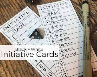 DND Initiative Tags Combat Order Guide PDF File Printable : DM Binder ...