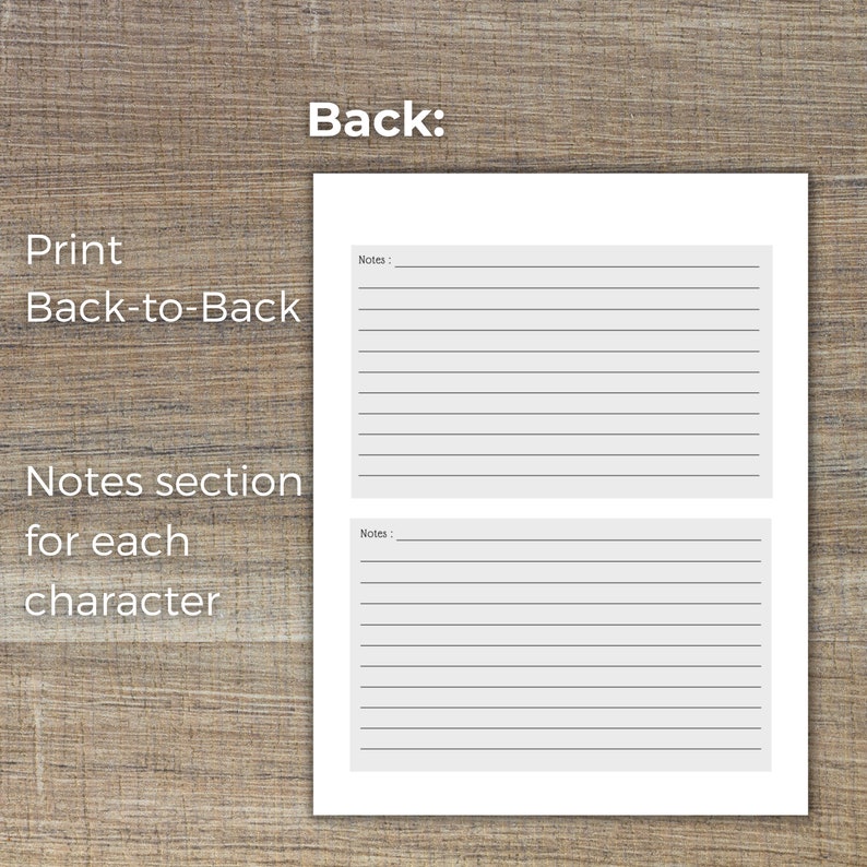 NPC Tracker for DND Campaign / Note Taker : DM Binder Must-have - Pdf ...