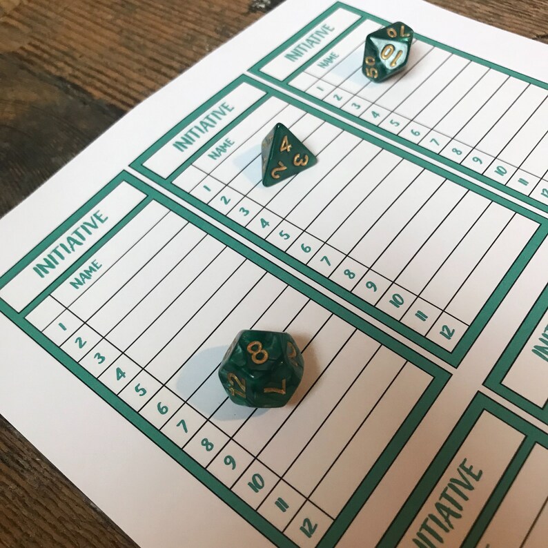 DND Initiative Cards DM Binder Must-have : PDF Printable - Etsy