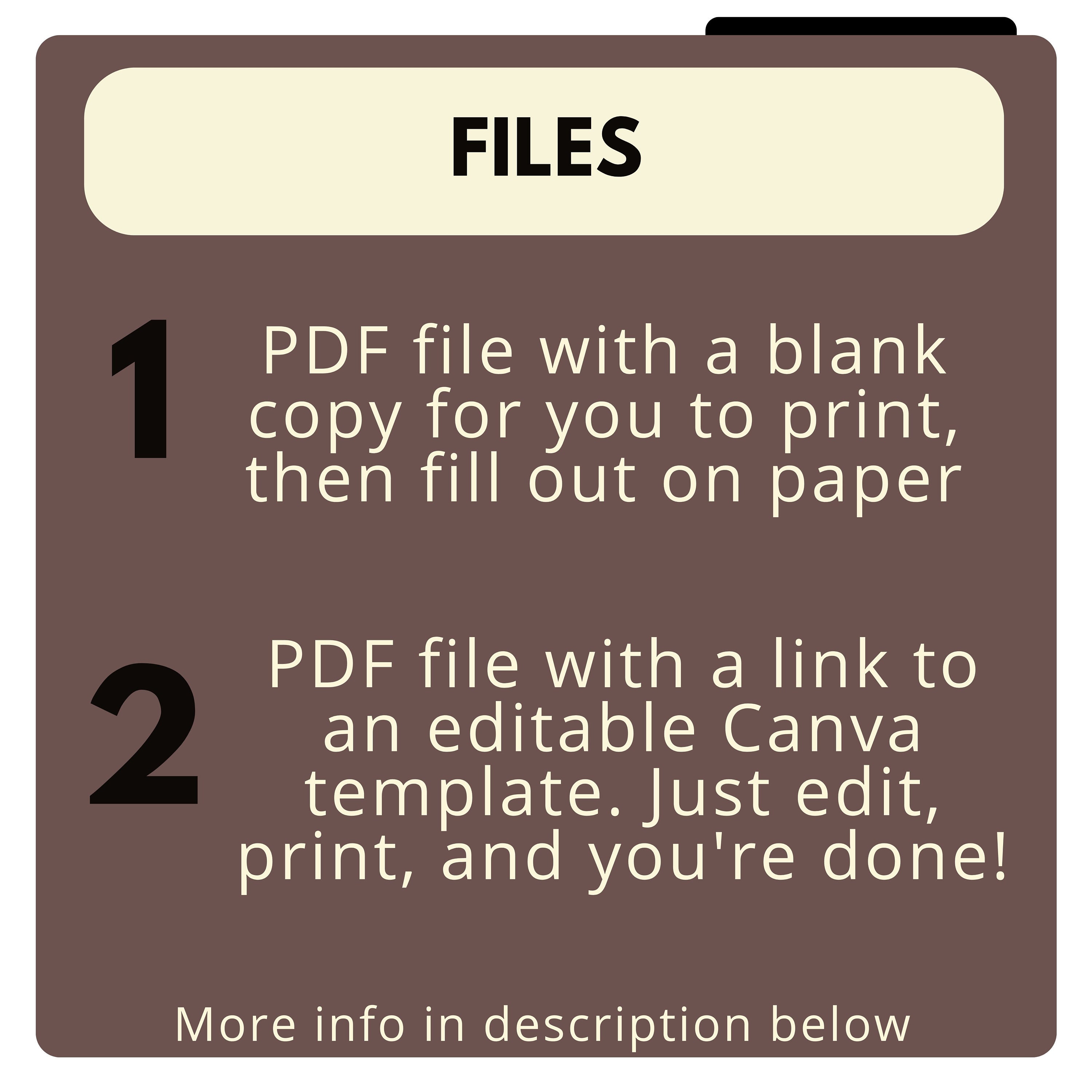 DND Character Sheets for Npc's - Printable / Canva Editable - Etsy