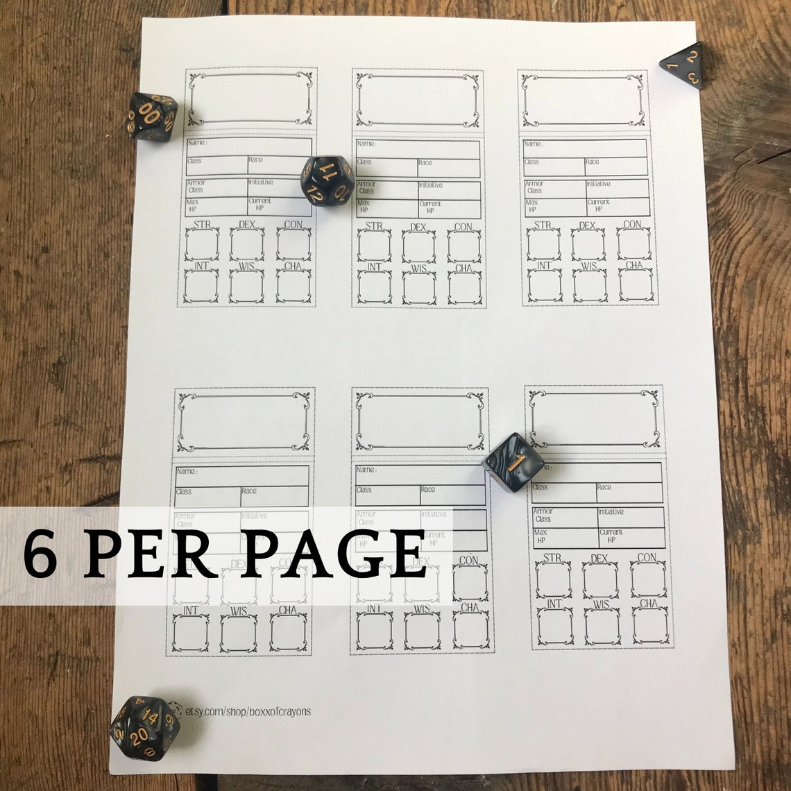DND Initiative Tags; Combat Order Guide - PDF File Printable : DM ...