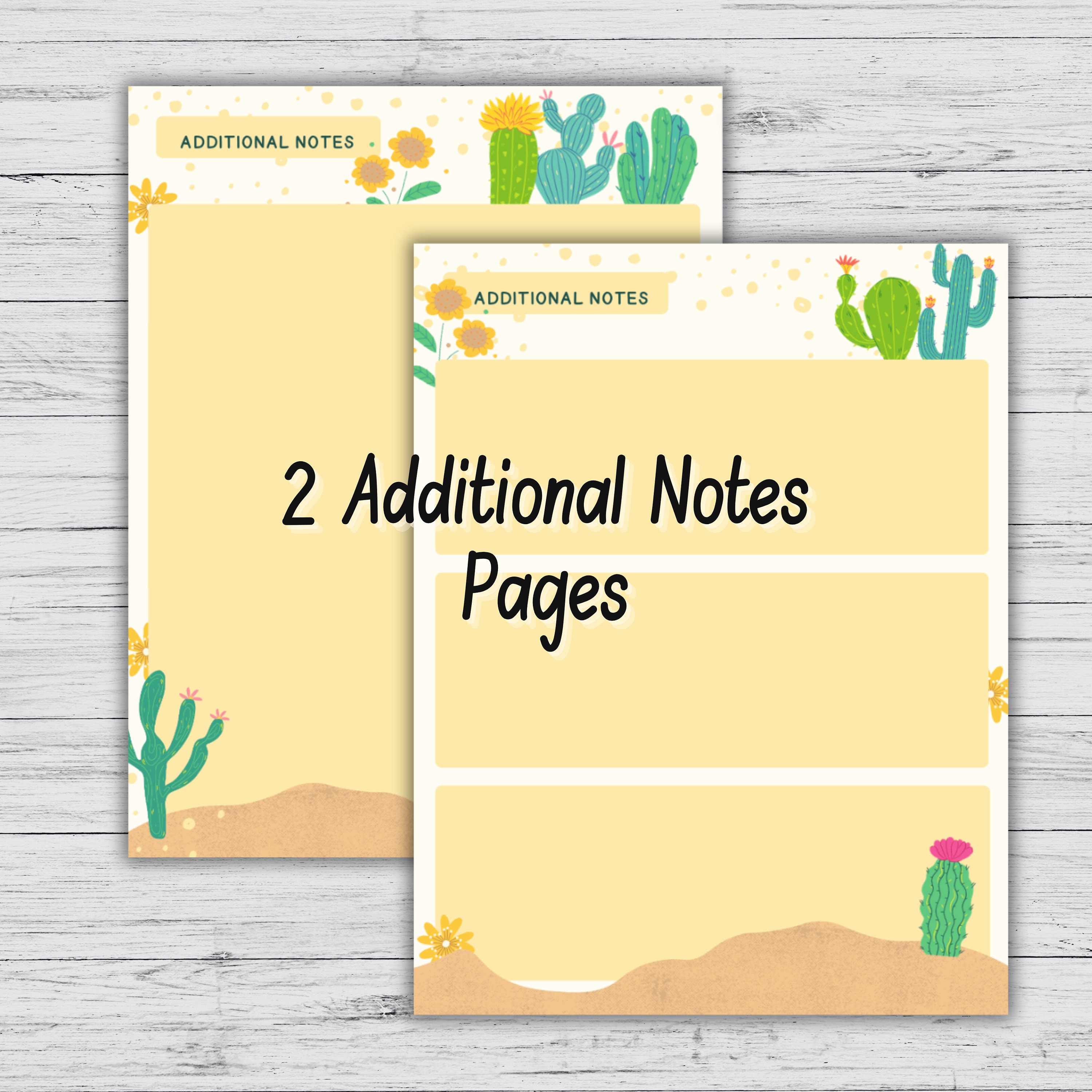 DND Cactus Themed Character Sheet - PDF Printable File - Digital ...