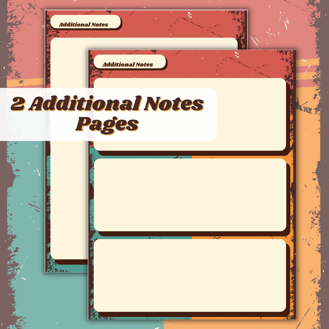 DND Colorful Vintage Character Sheet PDF Printable - Etsy