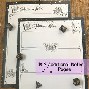 DND Celestial Character Sheet - PDF Printable and Editable Page - Etsy