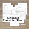 DND Dyslexia Character Sheet PDF Printable File Digital Download - Etsy