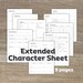 DND Dyslexia Character Sheet PDF Printable File Digital Download - Etsy