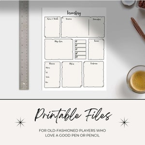 DND Inventory Pages - Printable and Editable PDF Files - Etsy