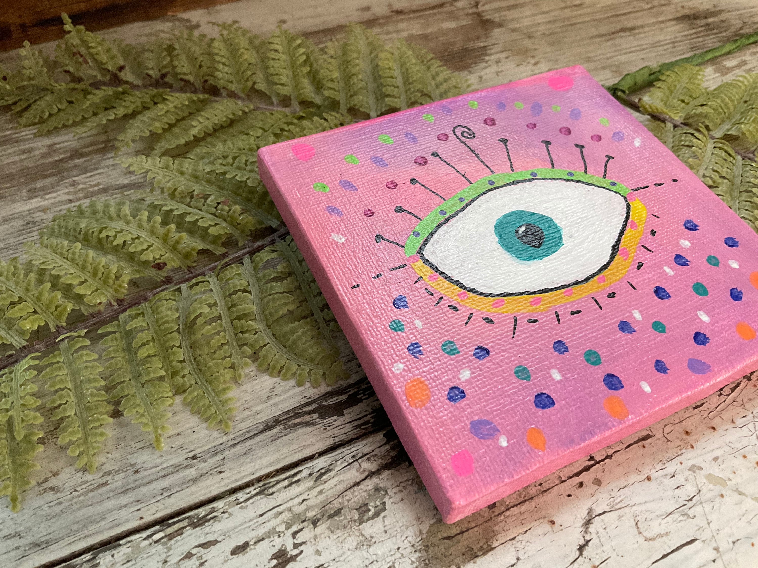 Acrylic Eye of Hope Mystical all seeing eye #2 Painting etna.com.pe