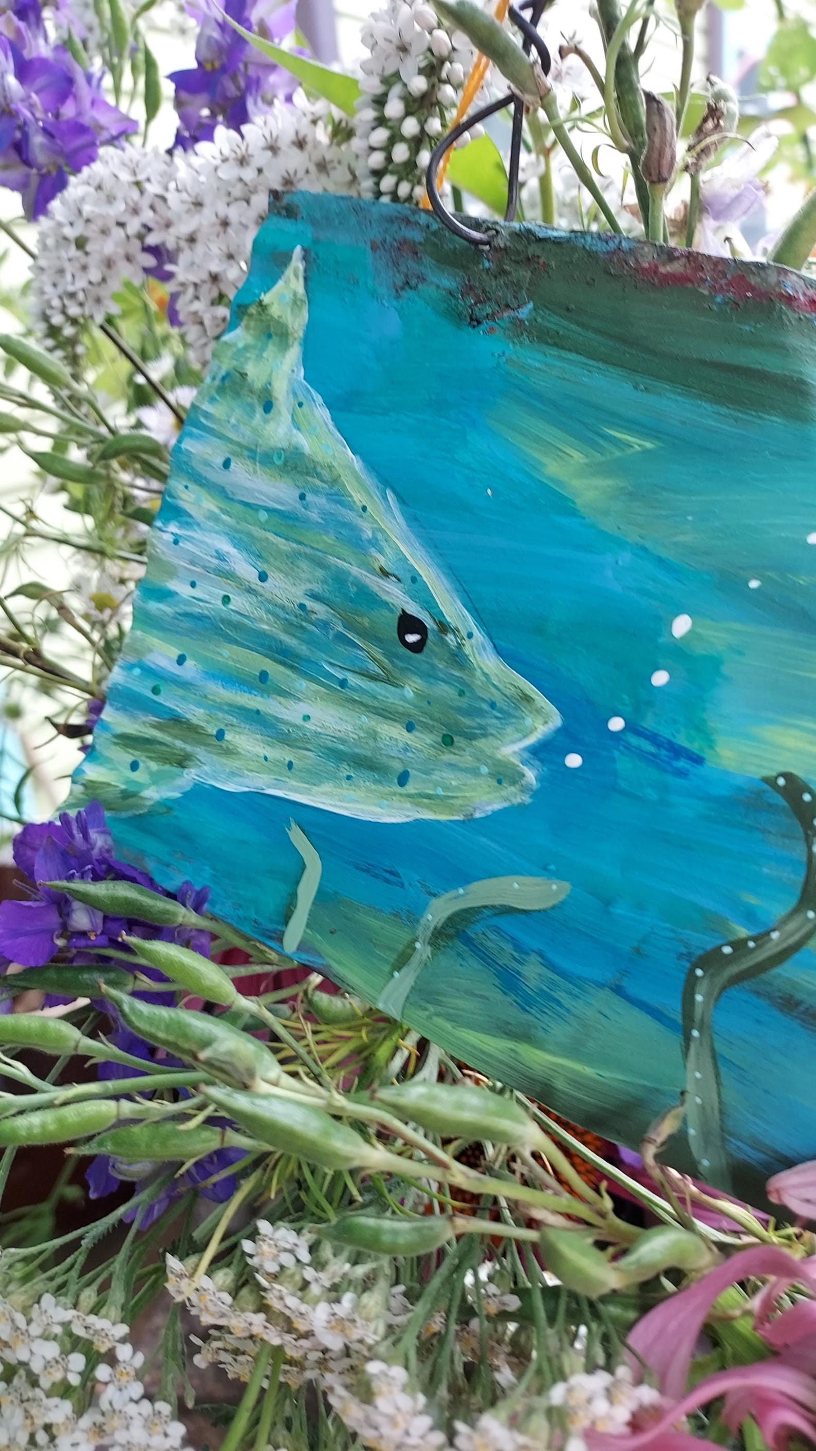 Folk Art Painting Fish - Etsy
