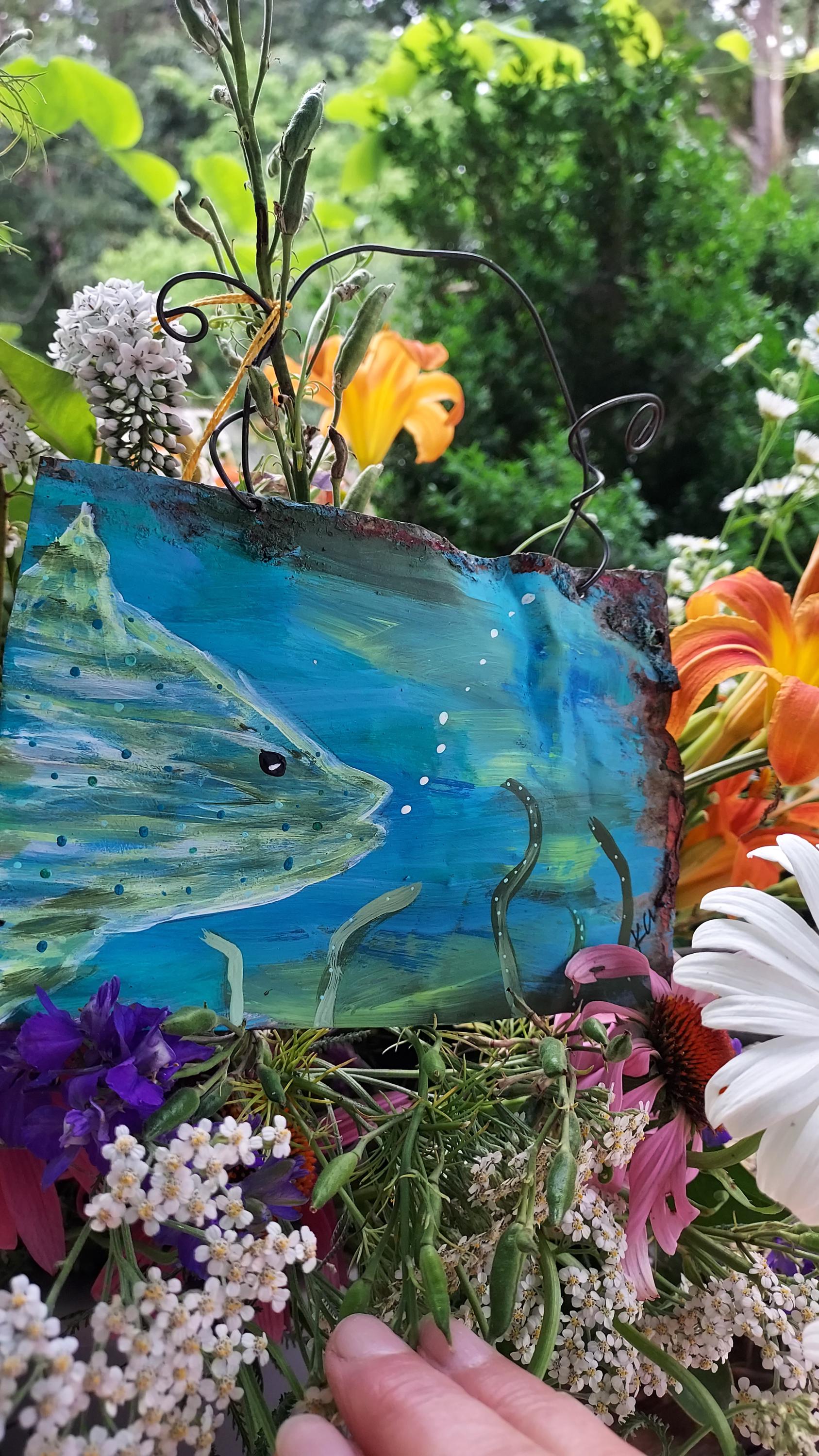 Folk Art Painting Fish - Etsy