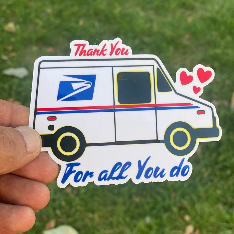 Thank You Mailbox Decal - Etsy