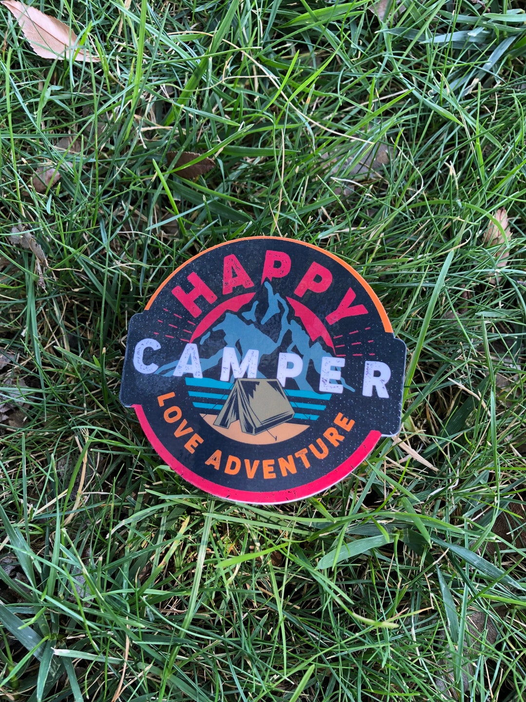 Happy Camper Sticker, Love Adventure Sticker, Camping Sticker ...