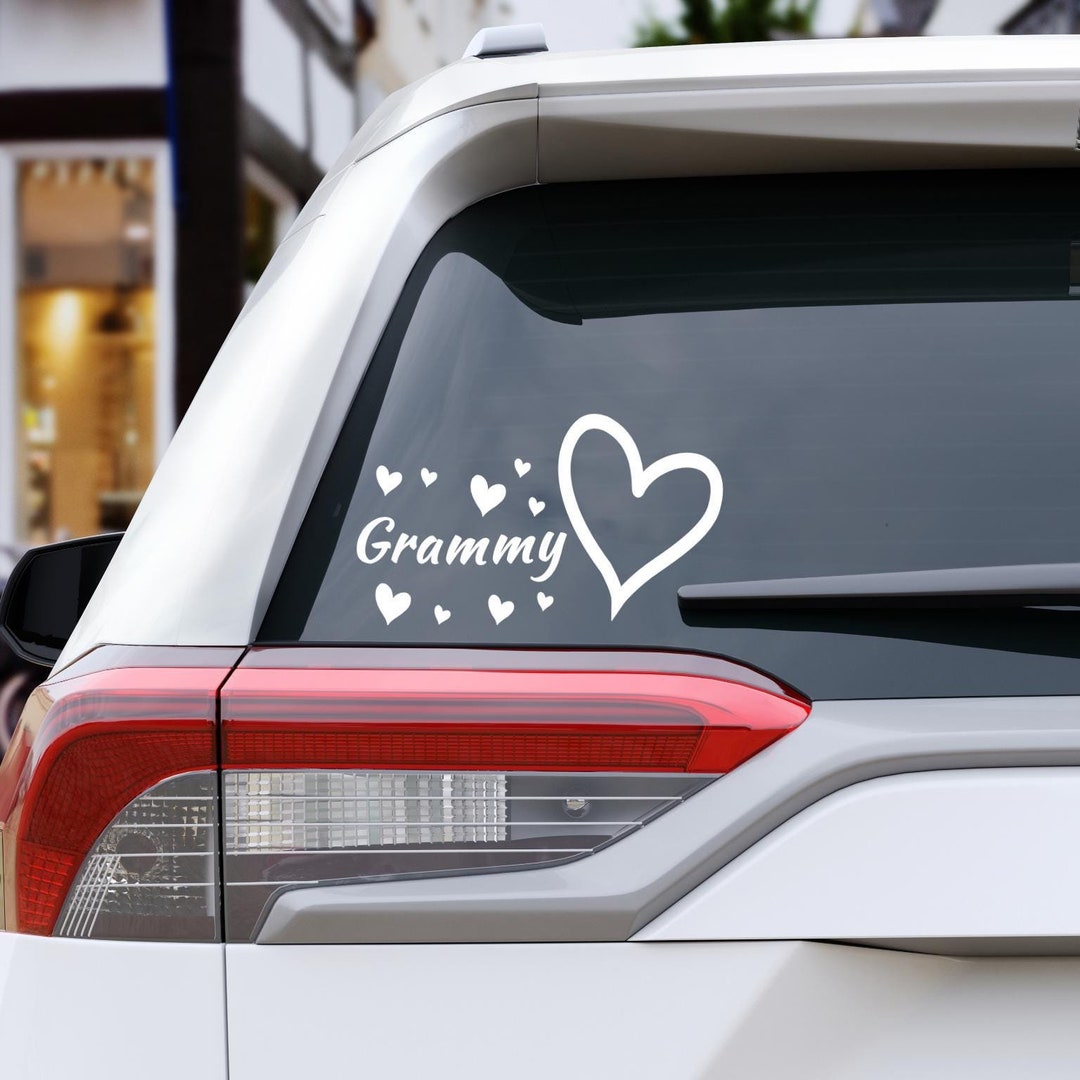 Grammy Car Decal, Grandmother Decal, Nana Mimi Decals, Gift for Grand ...
