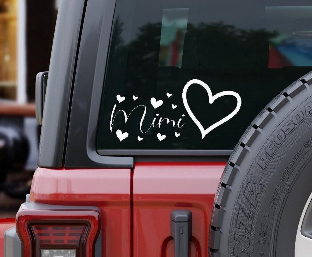 Mimi Car Vinyl Decal Grandma Decal Mimi Decal - Etsy