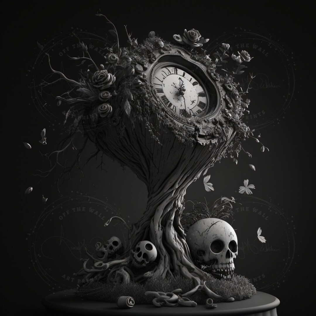 Surreal Clock AI Art Horror Art Dark Art Dark Surrealism - Etsy Australia