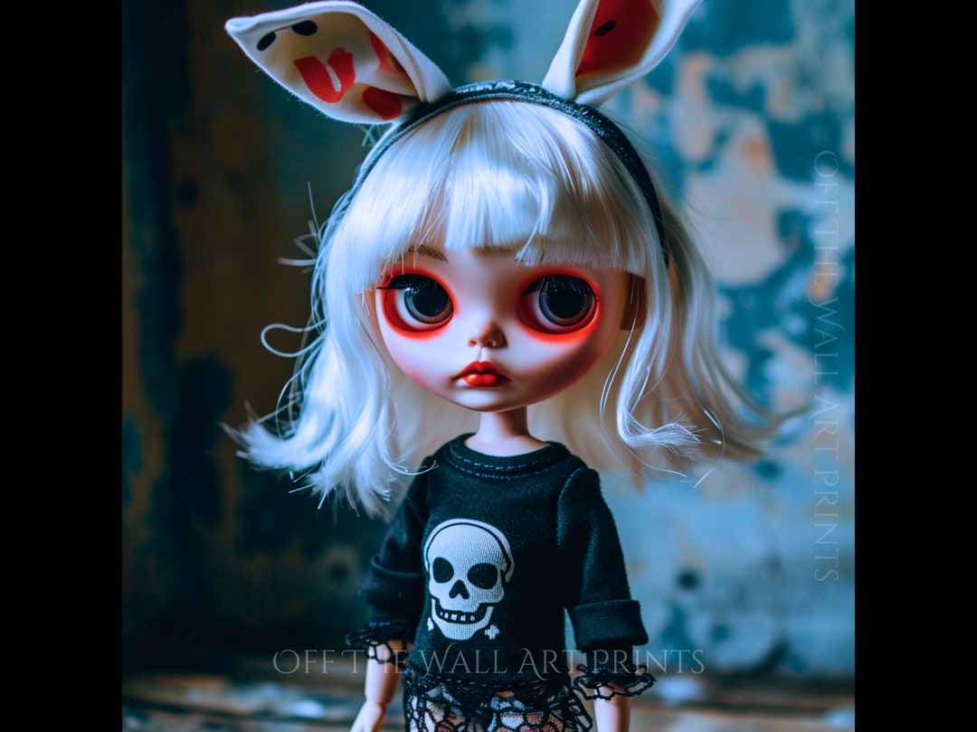 Blythe Doll Art, Blythe Doll Art Print, Blythe Doll Print, Blythe Bunny ...