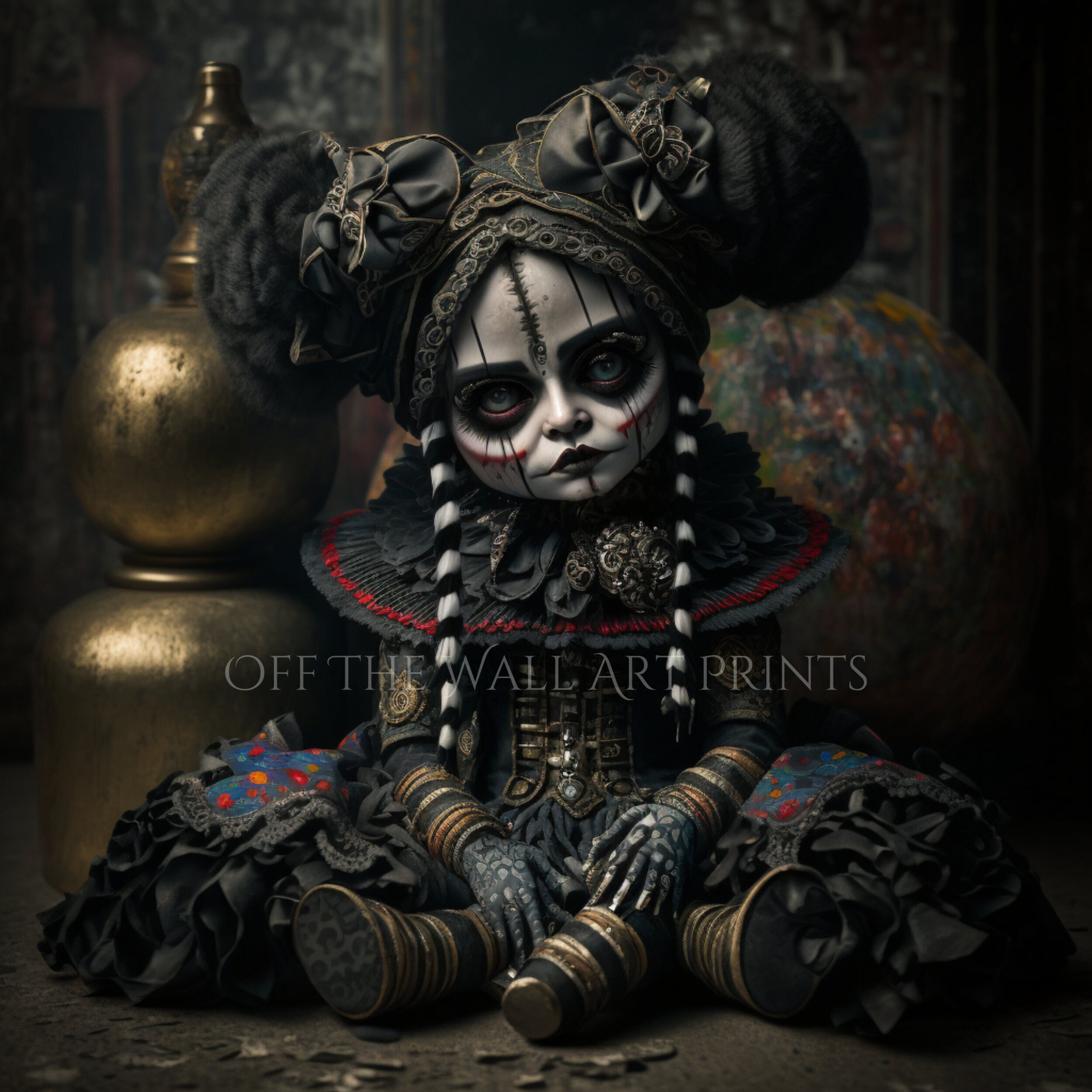 Creepy Doll Painting