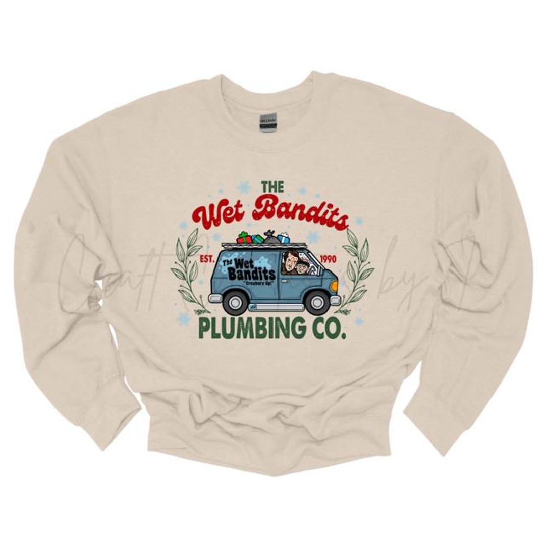 Wet Bandit Plumbing Co, Cozy Holiday Crewneck, Unisex Crewneck ...