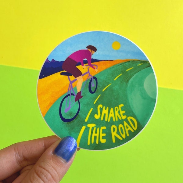 Share The Road Car Decal Etsy