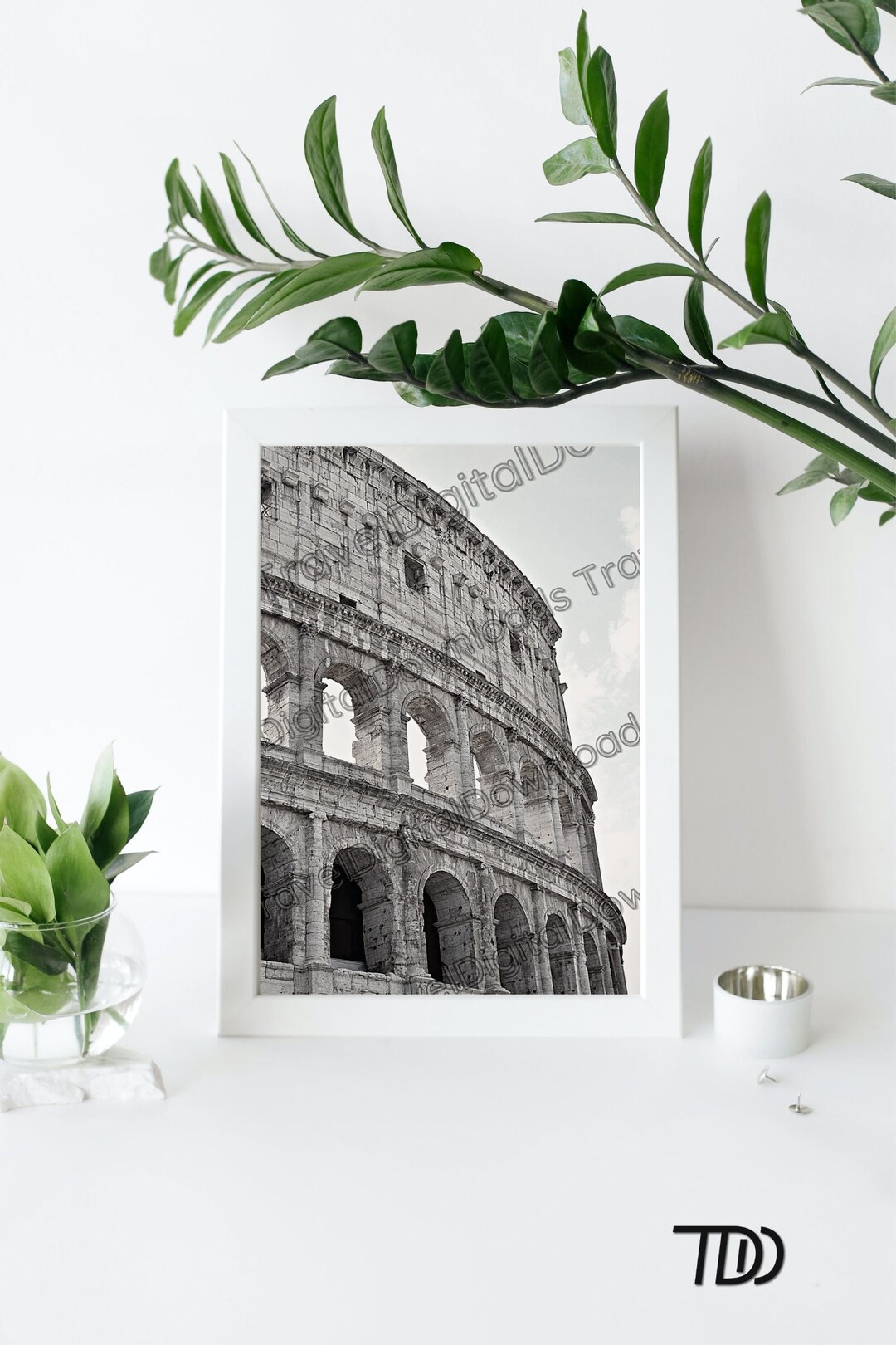 Colosseum Picture Print Rome Poster Color & Black and White Rome Style ...