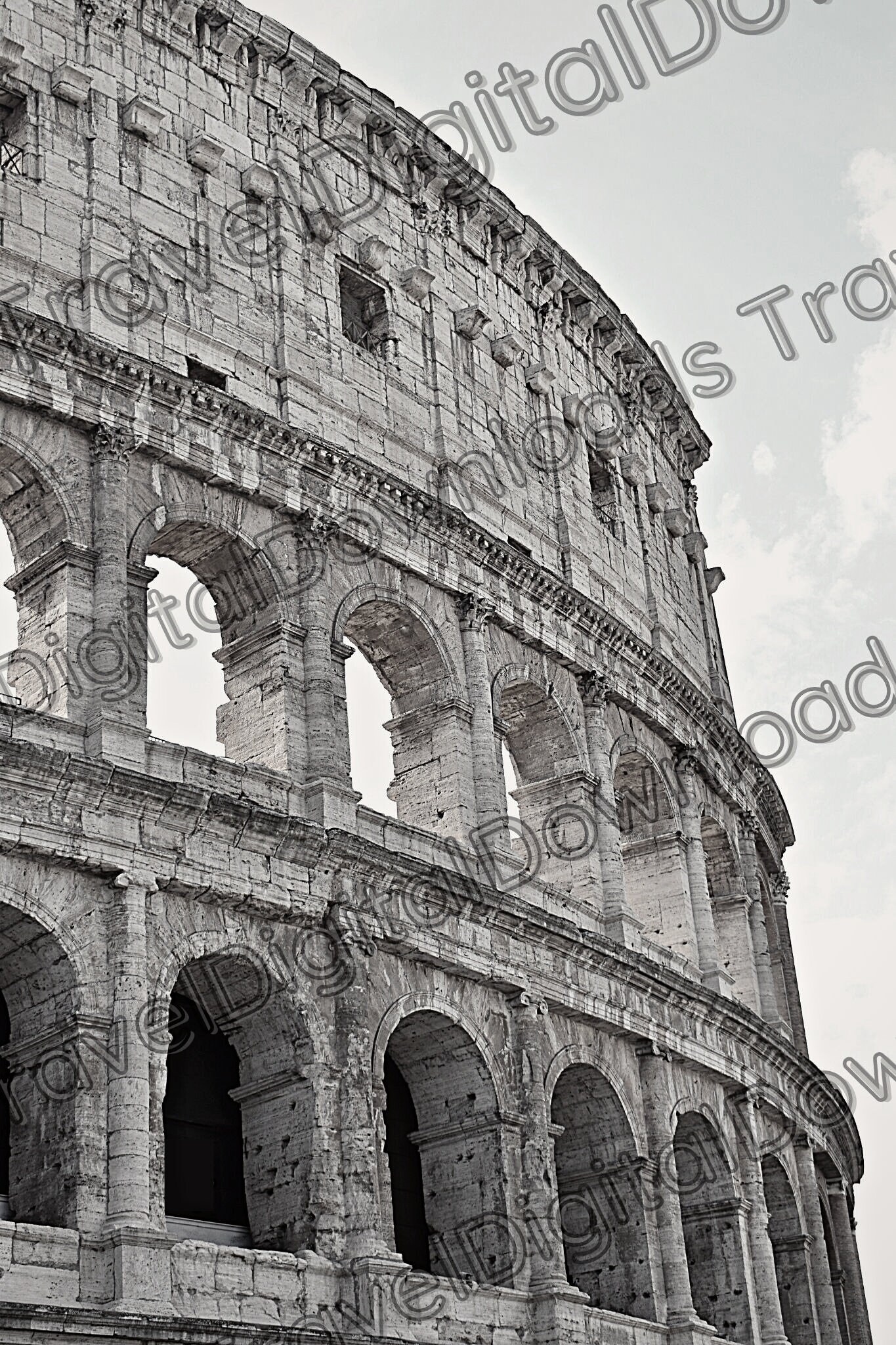 Colosseum Picture Print Rome Poster Color & Black and White Rome Style ...