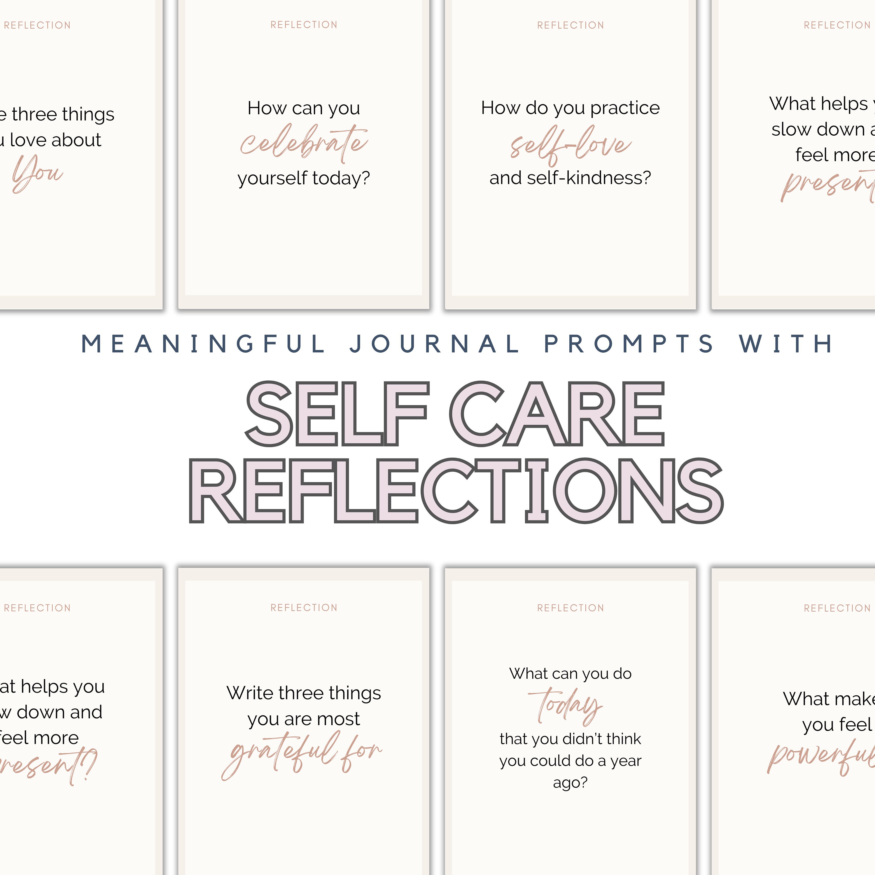 Self Care Card Deck, Affirmation Quotes, Journal Prompts, Manifesting ...