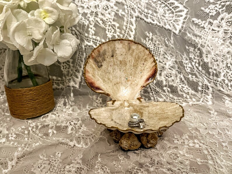 Proposal Seashell Ring Box/seashell Wedding Ring Box/shell - Etsy