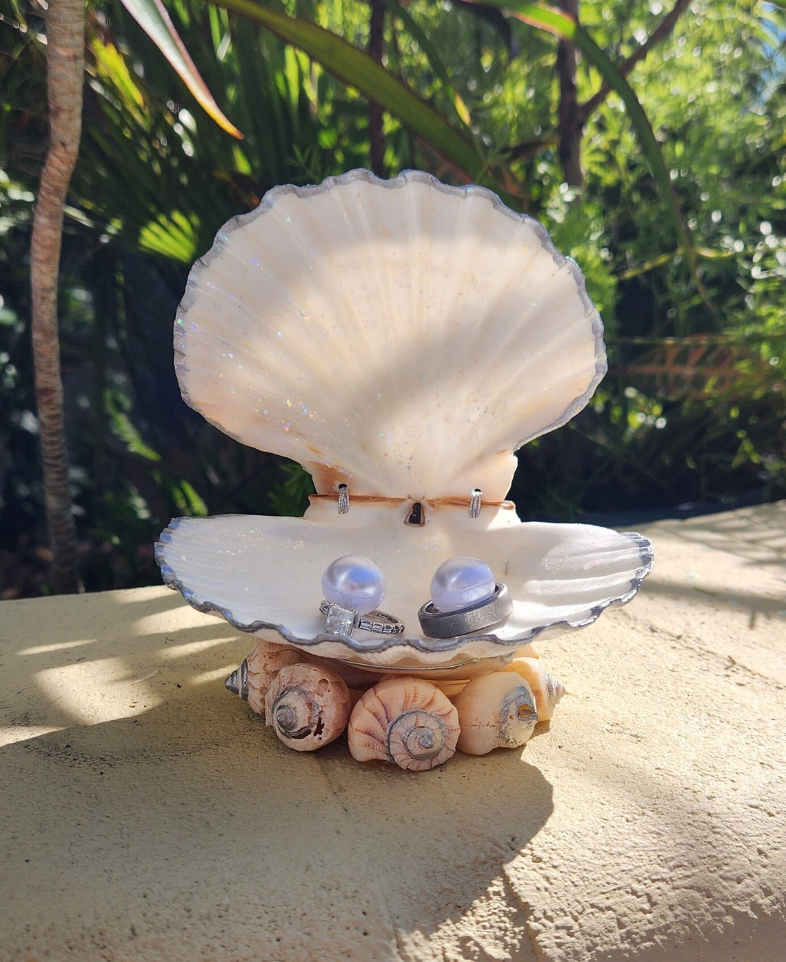 Proposal Seashell Ring Box/seashell Wedding Ring Box/shell Engagement ...
