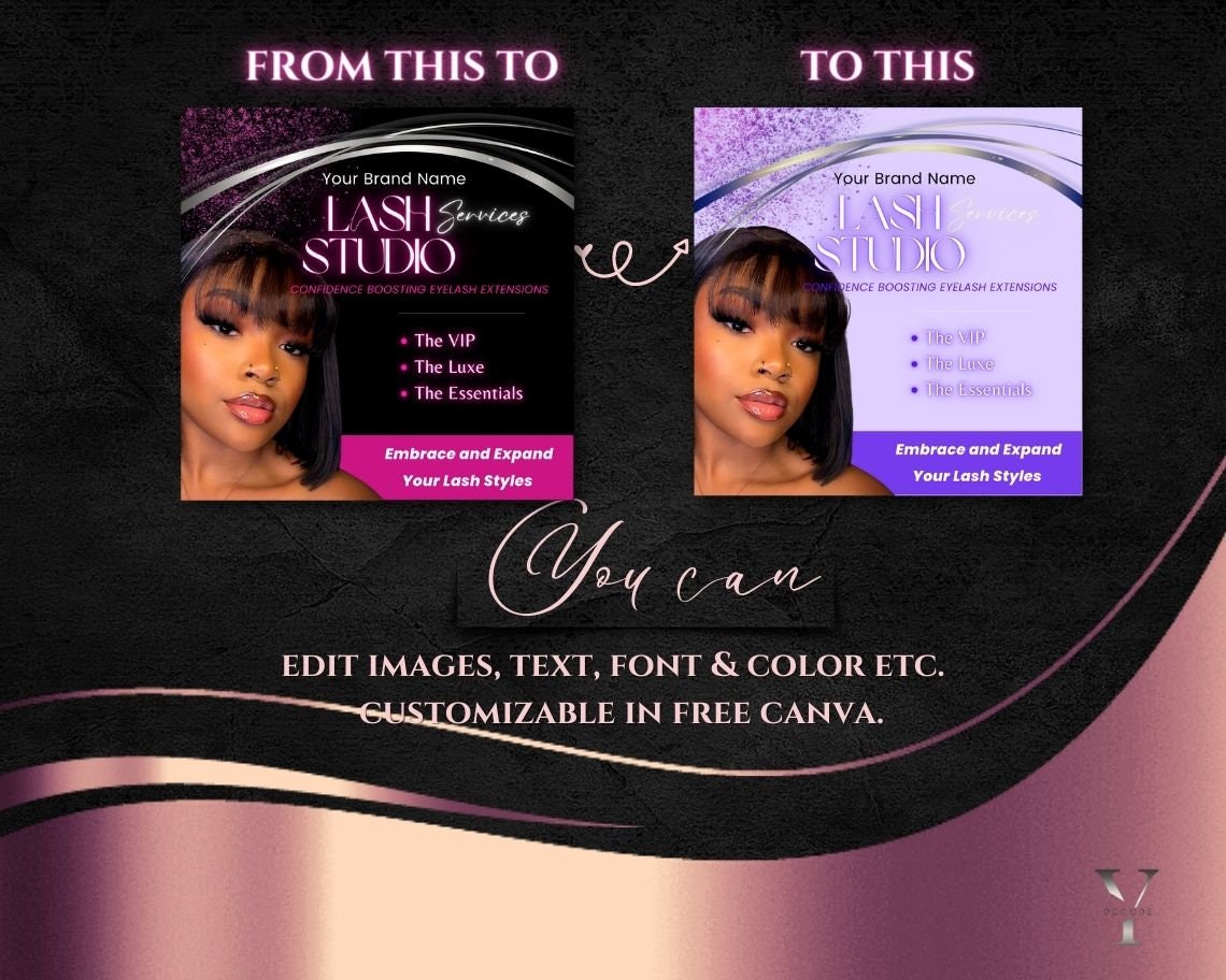 3 Lash Tech Flyers, Lash Extension Services Lash Tech Template Makeup ...