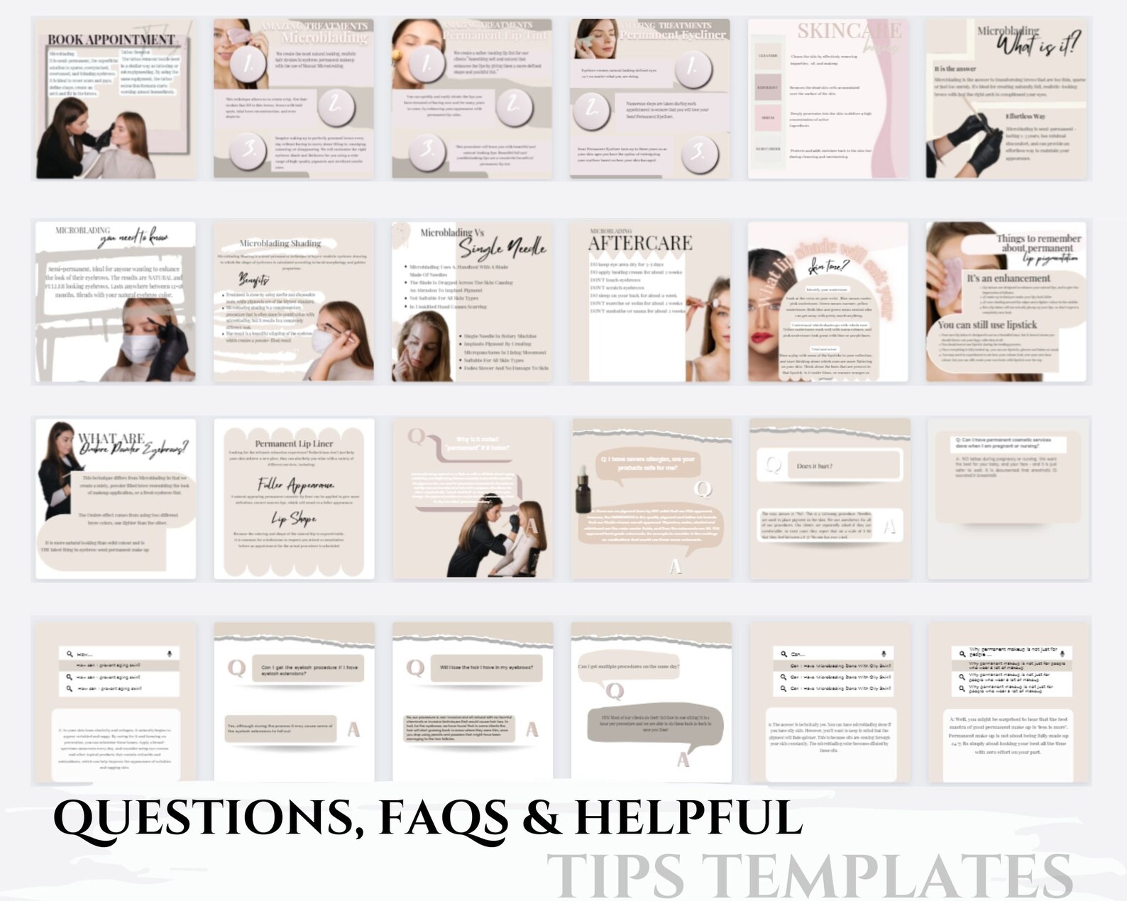 Permanent Makeup Instagram Post Pmu Instagram Template Lash - Etsy