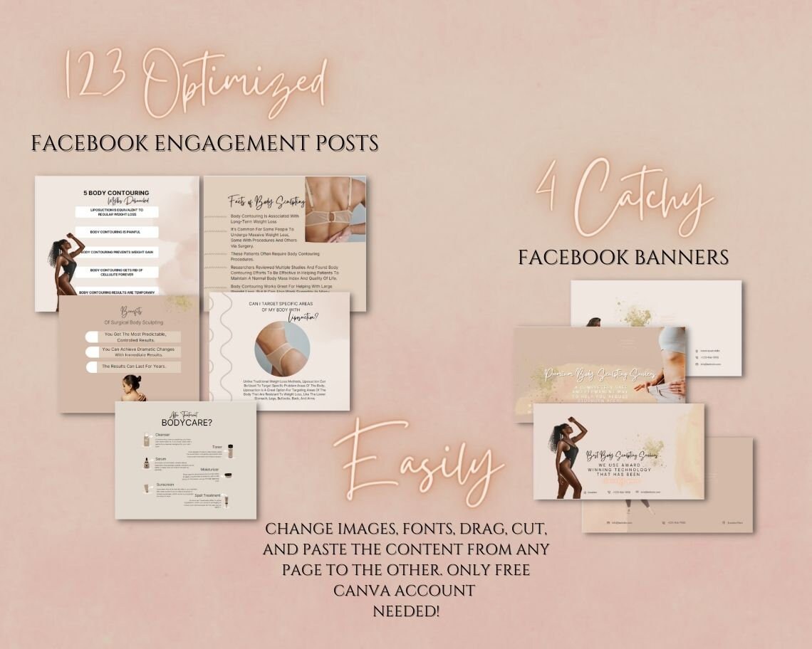 Body Sculpting Instagram Post Templates Body Contouring Instagram Post ...