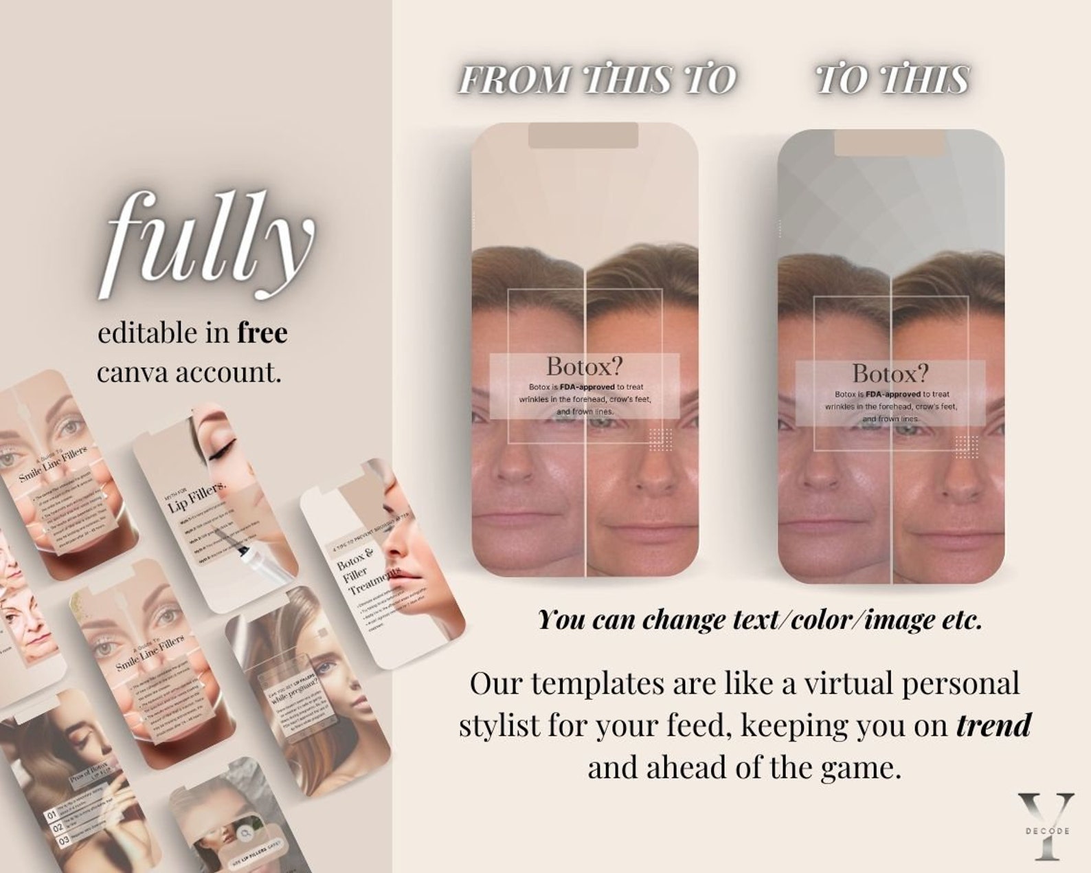 Botox Lip Filler Instagram Post Social Media Lip Filler Botox Template ...
