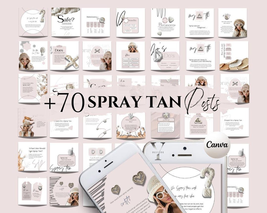 Spray Tan Template Spray Tan Instagram Post Social Media Spray Tan ...