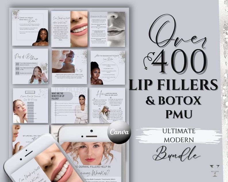 Botox Filler Instagram Post Lip Filler Botox Template - Etsy
