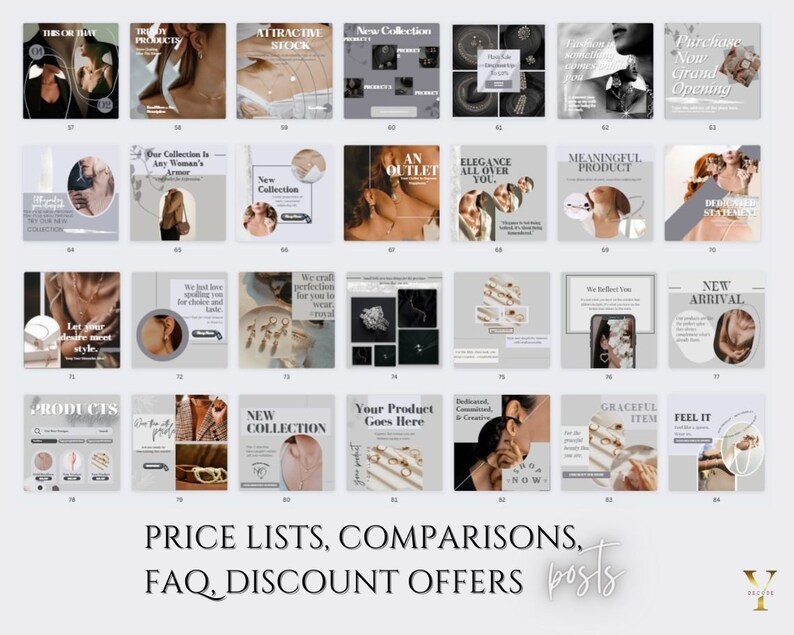 Ecommerce Instagram Template Business Instagram Product - Etsy