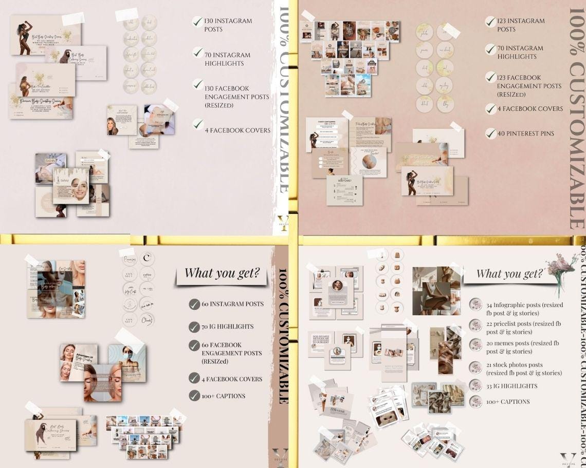 Body Sculpting Instagram Post Template Body Contouring Flyer ...